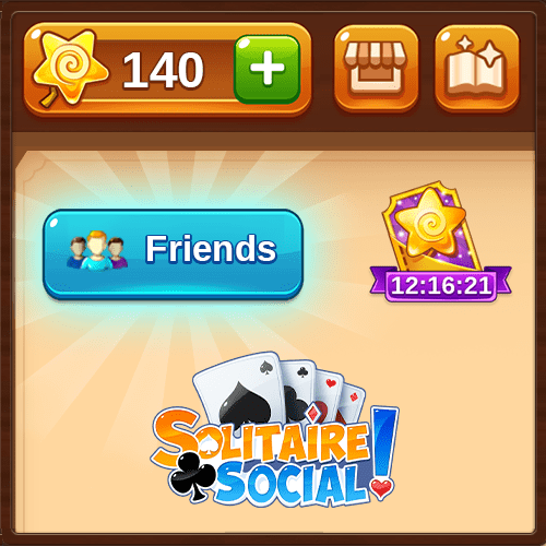 Play Solitaire online with friends - how to add friends to Solitaire Social