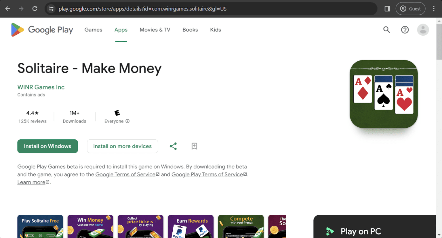 Solitaire for money & cash. Get paid to play solitaire with these apps