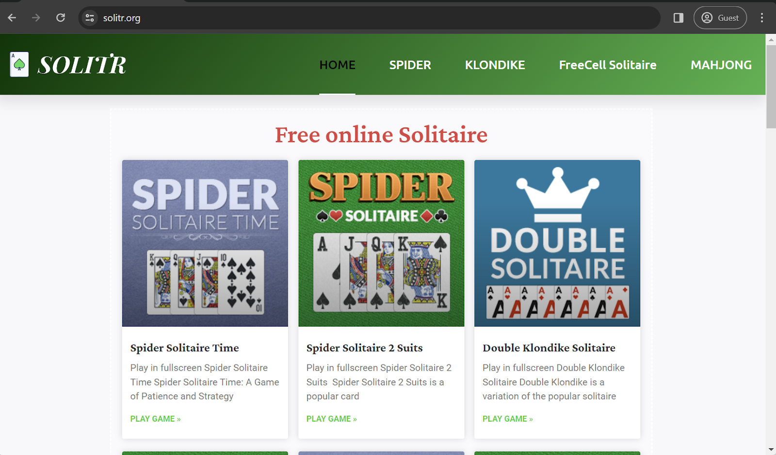 Double Klondike Solitaire: Play Online & Free - Solitaire Social